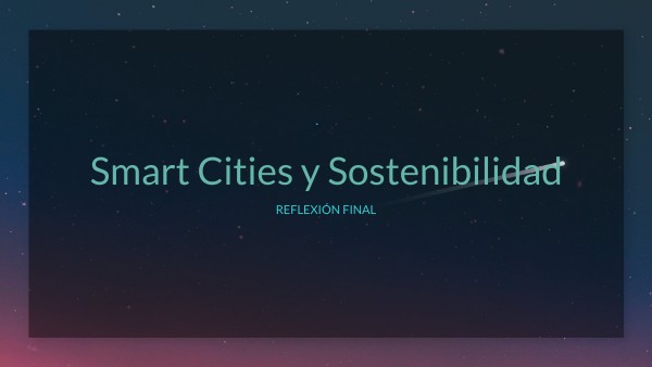 Smart Cities 2 | Genially