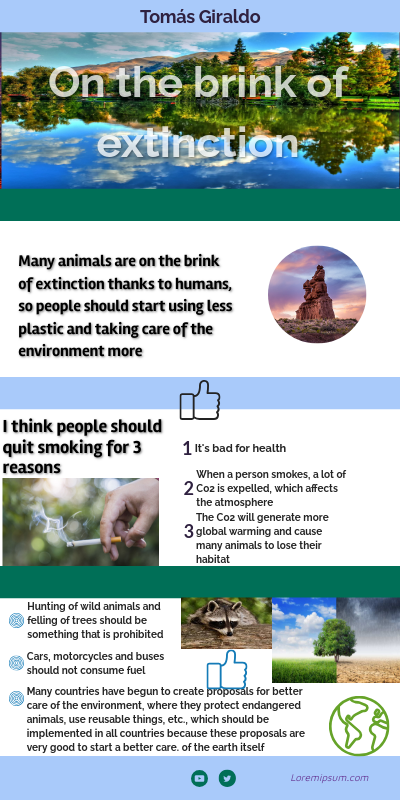 On The Brink Of Extinction Infographic | Genially