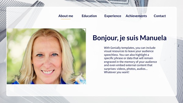 CV Manuela ARANDA | Genially