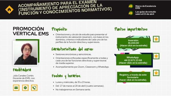 Curso examen promoción vertical EMS | Genially