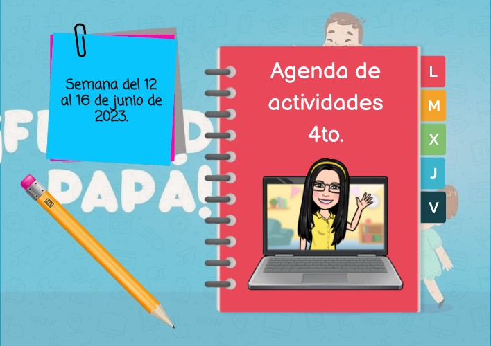 Agenda de actividades semana del 12 al 16 de junio de 2023 | Genially