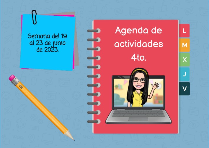 Agenda de actividades semana del 19 al 23 de junio de 2023 | Genially