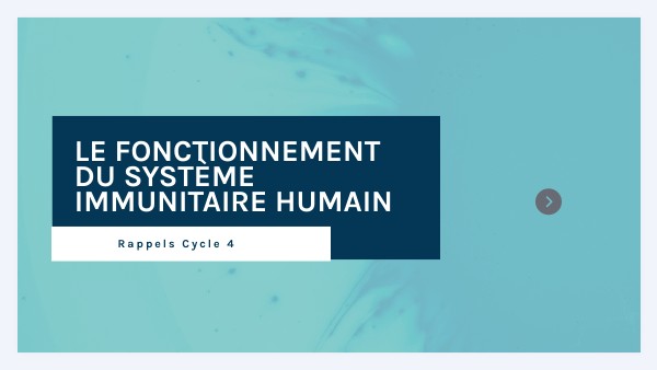Rappels Cycle 4 Immuno | Genially