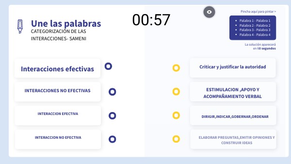 CATEGORIZACION DE LAS INTERACCIONES-SAMENI | Genially