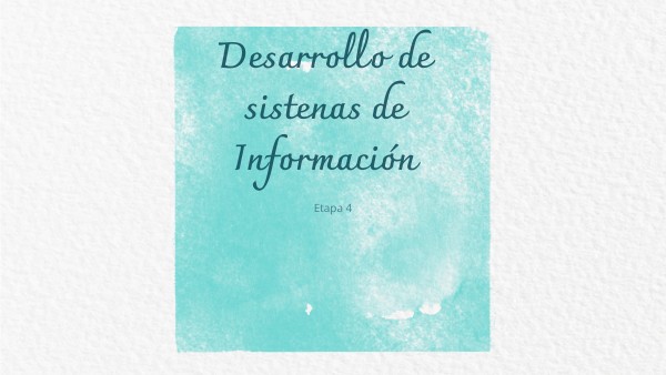 Etapa4 DSI | Genially