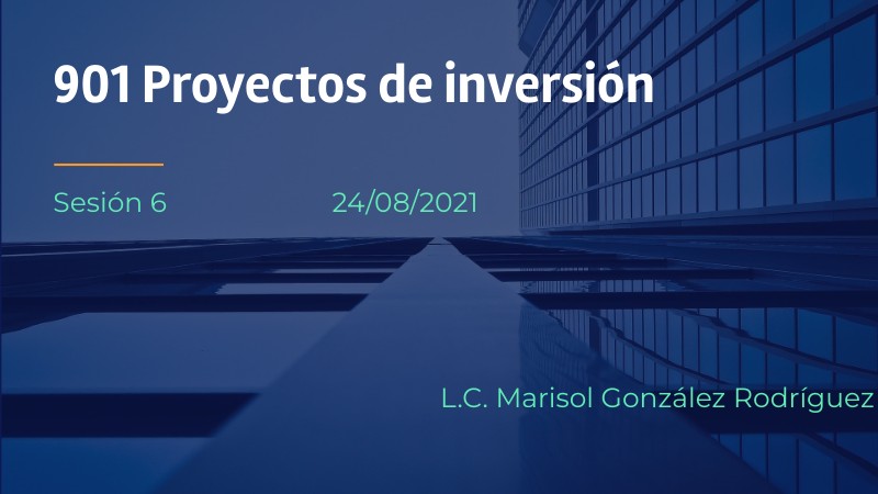 901 PROYECTOS DE INVERSIÓN ESTR MERC