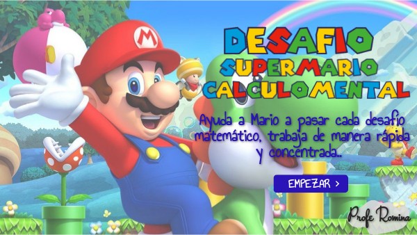 CÁLCULO MENTAL SUPER MARIO