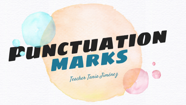 PUNCTUATION MARKS | Genially