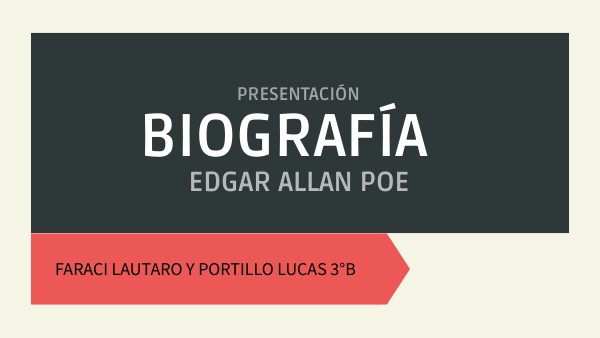PRESENTACIÓN BIOGRAFÍA | Genially