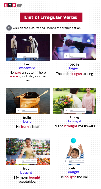 List of irregular verbs | Genially