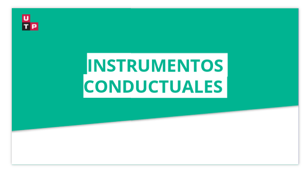 Instrumentos conductuales | Genially