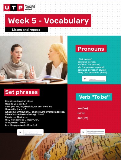 Week 5 - Vocabulary | Genially