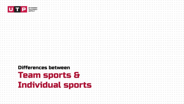 Differences between Team sports & Individual sports | Genially