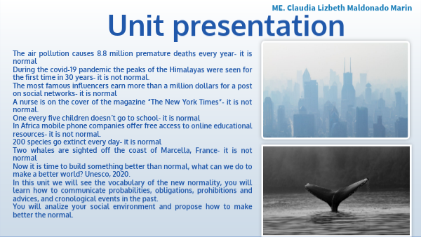 Unit presentation | Genially