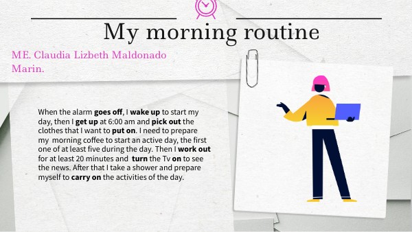 My morning routine | Genially