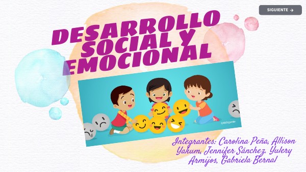 Desarrollo social y emocional | Genially