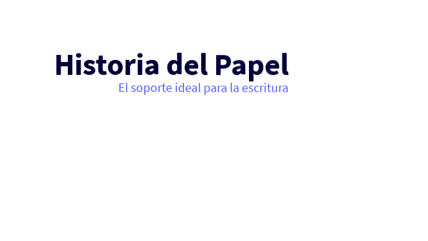 Historia del Papel | Genially
