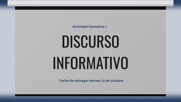 discurso informativo