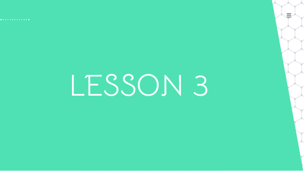Lesson 3