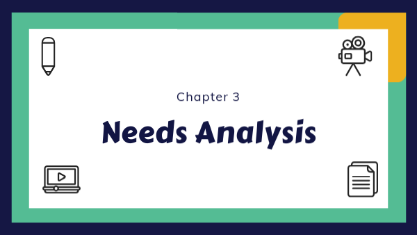 Needs Analysis chapter 3