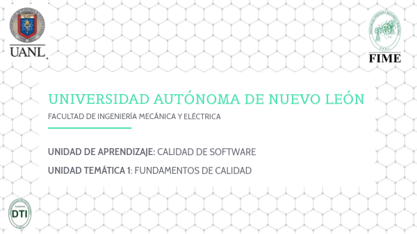 UT1 - FUNDAMENTOS DE CALIDAD | Genially