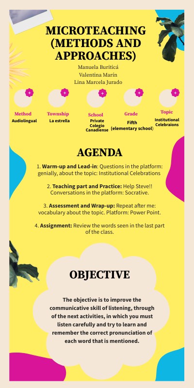 MICROTEACHING about Institutional Celebrations