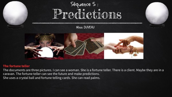 5eE Séquence 5 : Predictions | Genially