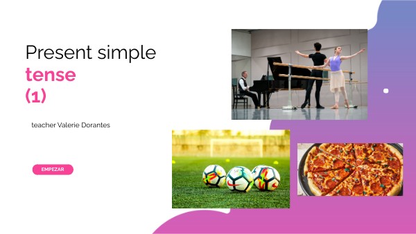 Present simple affirmative | Genially