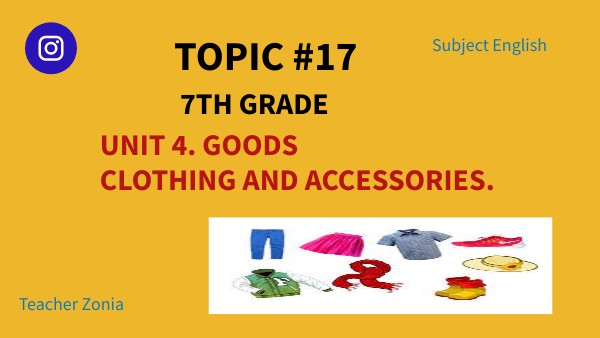 CLOTHING AND ACCESSORIES | Genially
