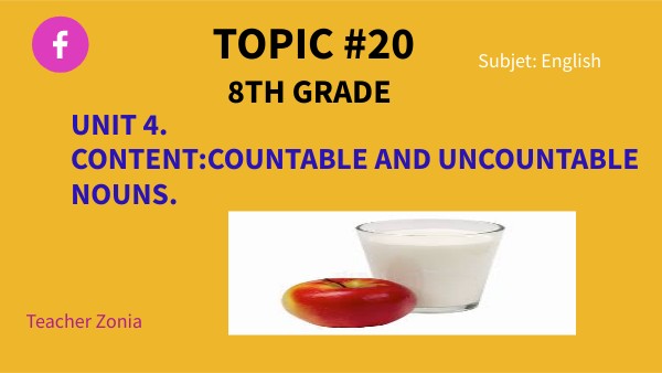 COUNT AND MASS NOUNS | Genially