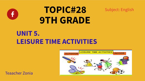 LEISURE TIME ACTIVITIES | Genially