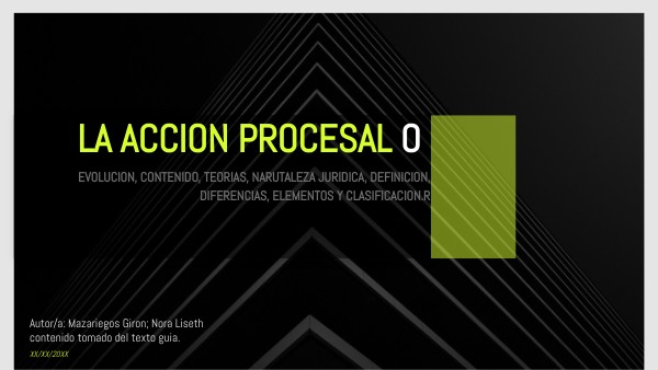LA ACCION PROCESAL. | Genially