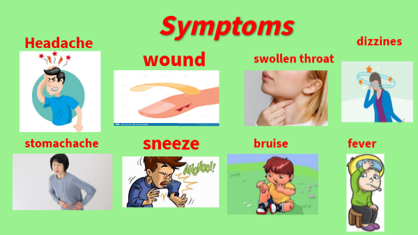 Symptoms Vocabulario | Genially