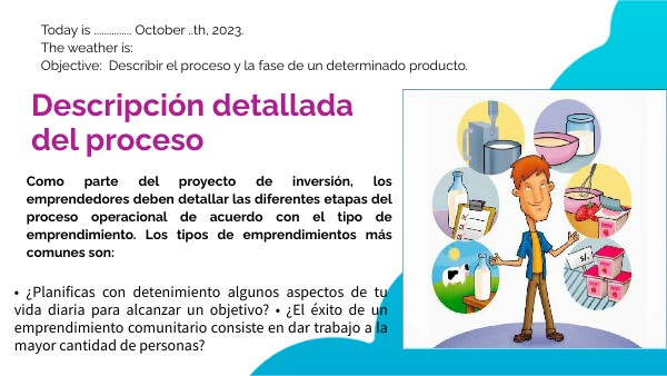 Descripción detallada del proceso | Genially