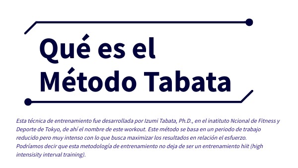 METODO TABATA