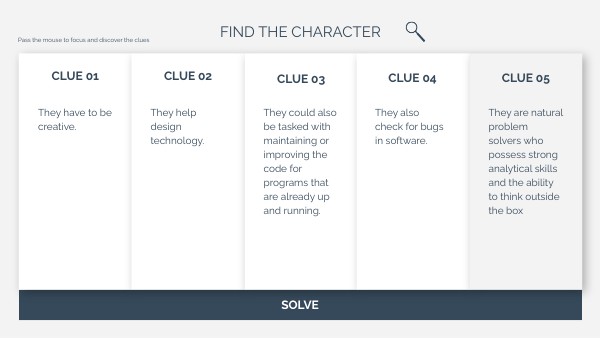 CLUE CHARACTER