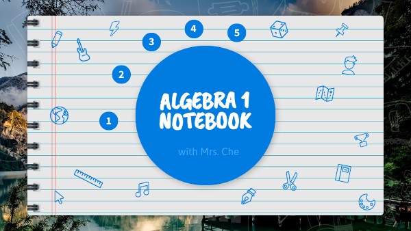 Algebra 1 - NOTEBOOK | Genially