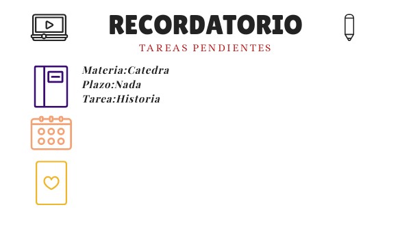 Recordatorio 2