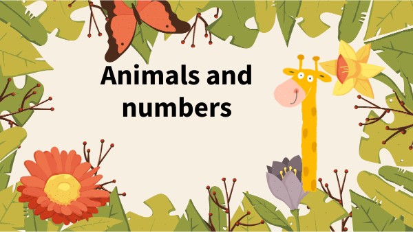 Animals and numbers