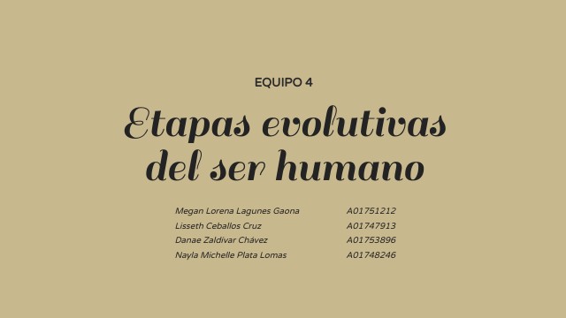 Actividad. Línea del tiempo etapas evolutivas del ser humano_Equipo3 | Genially