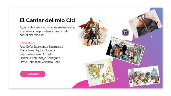 EL CANTAR DE MIO CID | Genially