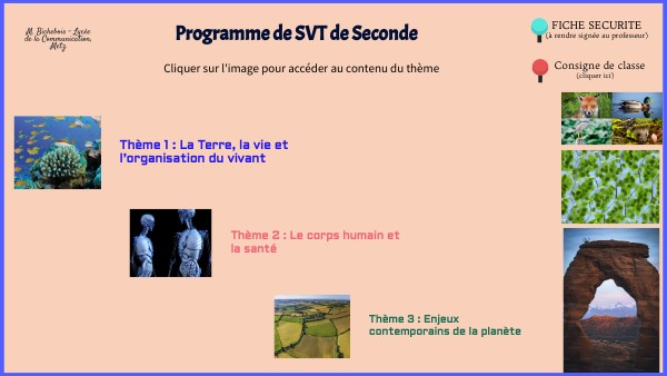 SVT Seconde | Genially