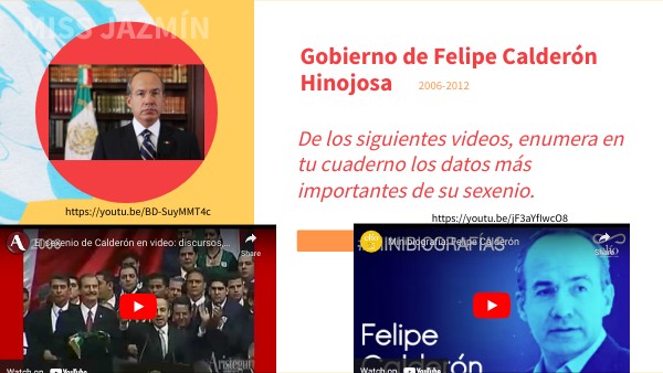 TEMA 56 Felipe Calderón | Genially