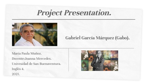 Gabriel García Márquez.