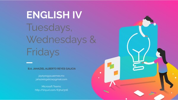 English IV - Course Presentation 2024A | Genially