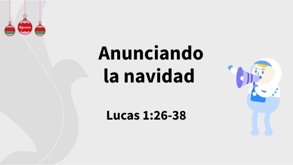 Anunciando la navidad