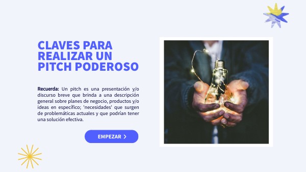 TIPS PARA UN PITCH | Genially
