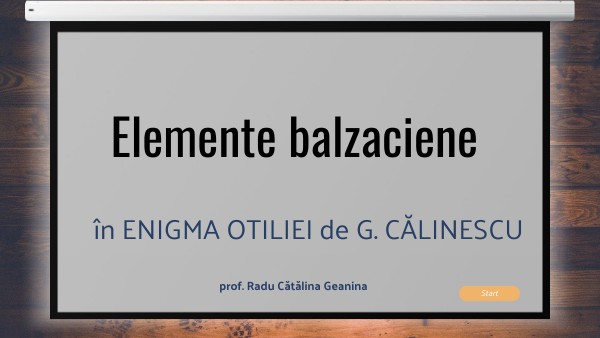 Realismul balzacian | Genially