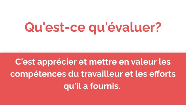 Evaluer, c'est... | Genially
