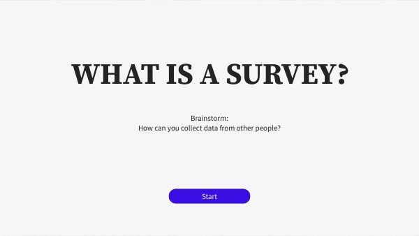 what is a survey | Genially